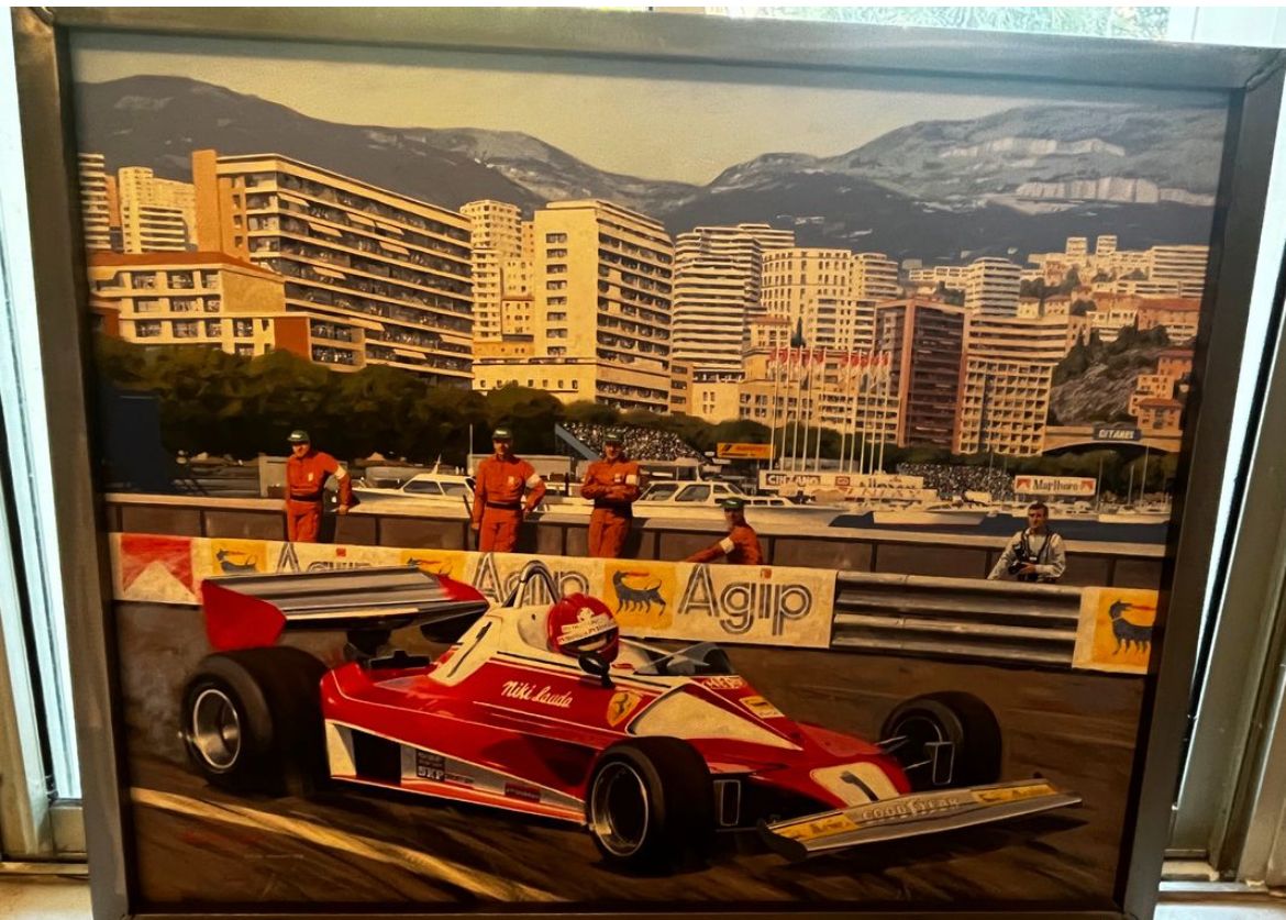 Tableau Nicky Lauda Toile Originale